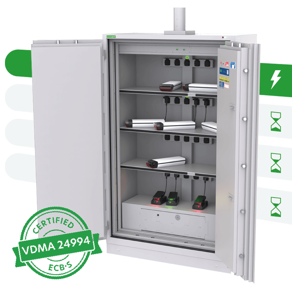Battery safe Batteryguard XL 230V – sequential charging - Burton Security